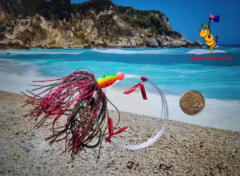 Snapper Trapper - Blood Trail 80lb, Hula Skirt Float rig, 7/0 hook